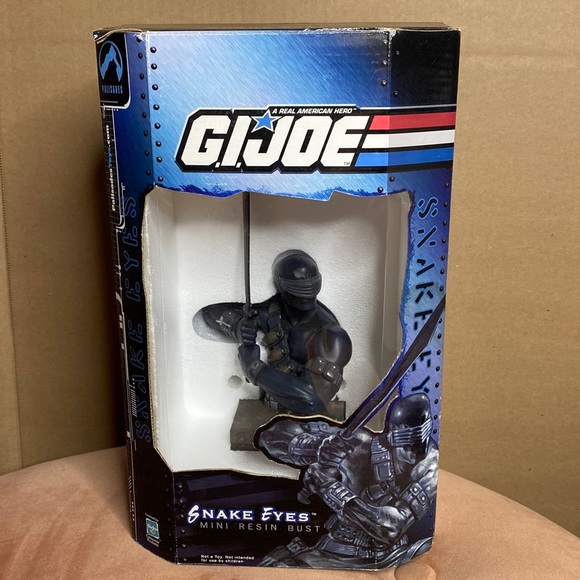 Hasbro | Toys | Vtg Gijoe Snake Eyes Mini Resin Bust Rare | Poshmark